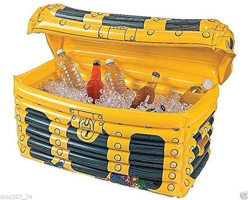 Luau Pool Party Decoration INFLATABLE COOLER Drinks PIRATE - Import It All