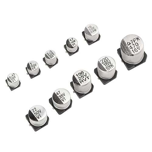 Capacitors, 165 pcs. For SMD aluminum electrolytic capacitor assortment ...