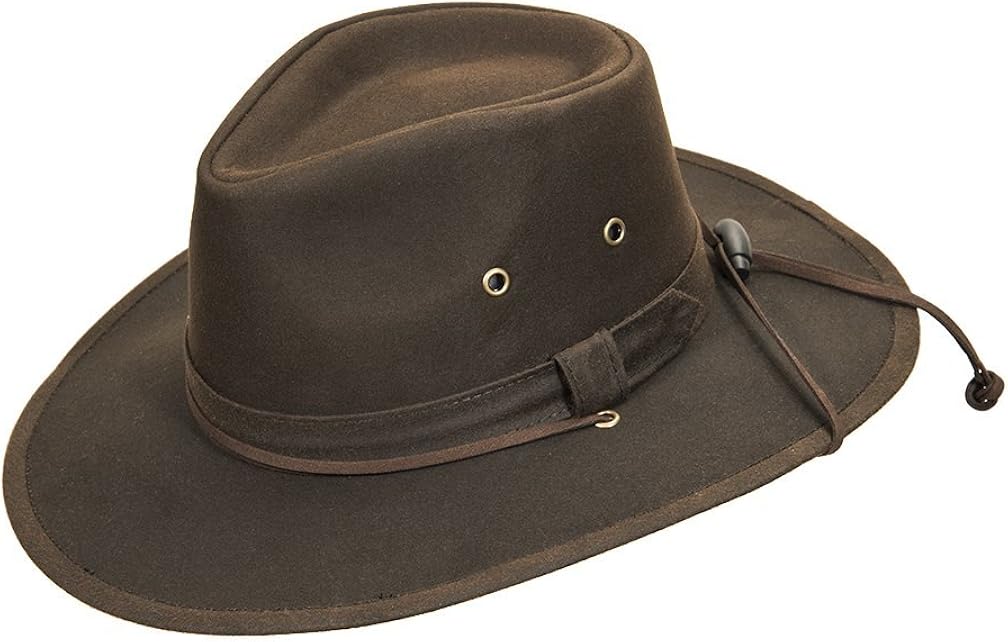 Turner Hat Oilcloth Outback Hat Brown at Amazon Men’s Clothing store