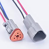Amazon.com: DECKBU 4 Pin Automotive Sealed Electric Plug Male Female Waterproof Connector Wire ...