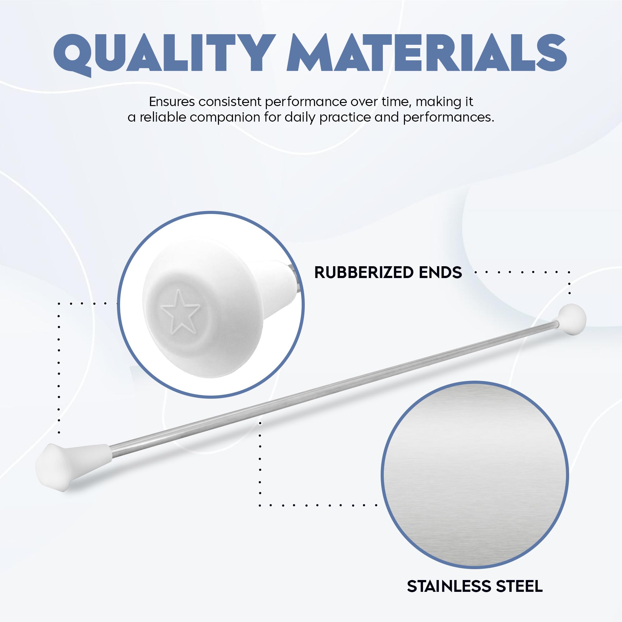 Mua SIRCLES 20 inch Twirling Marching Baton in Stainless Steel with ...