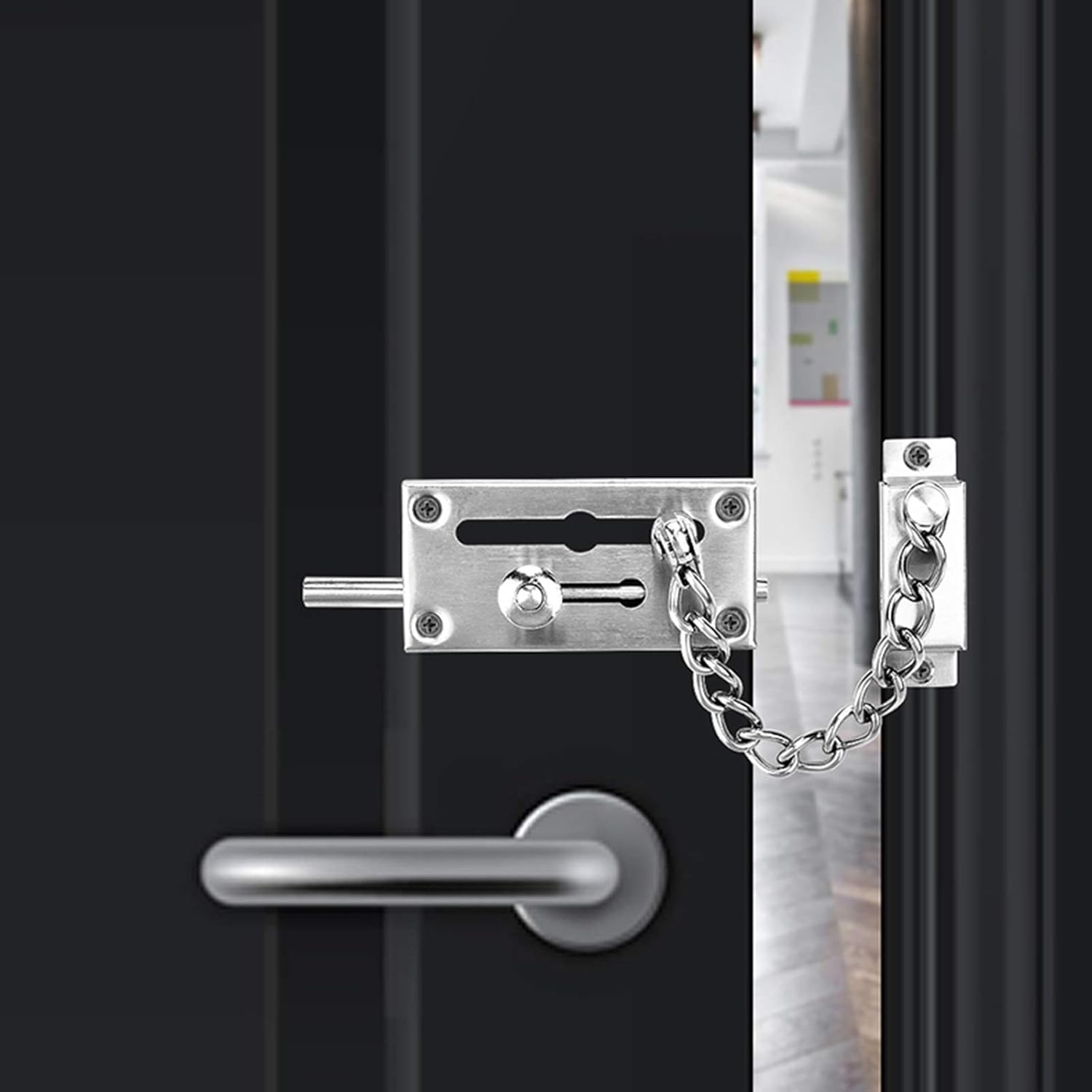 LAITER Security Door Chain Lock Stainless Steel Internal Door Safety ...