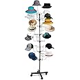 Amazon.com: tonchean Rolling Hat Rack Stand 7 Tier for Baseball Caps ...
