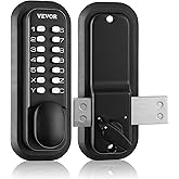 VEVOR Mechanical Keyless Entry Door Lock, 14 Digit Keypad, Outdoor Gate ...