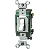 Leviton CS220-2W 20 amperios, 120/277 voltios, interruptor silencioso ...