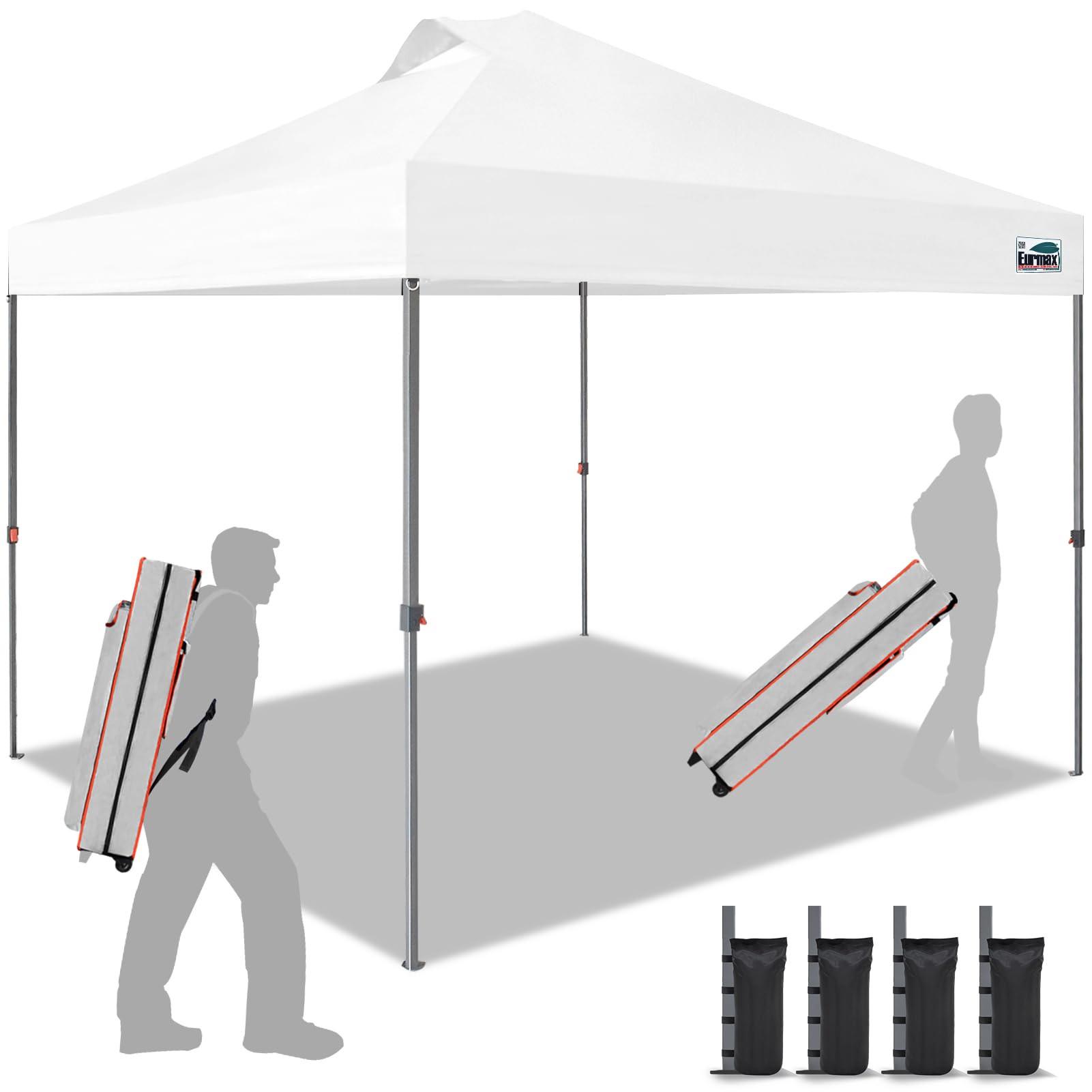 Eurmax USA NOMATTER ONE-Person Open&Close 10x10ft Pop Up Canopy Tent ...