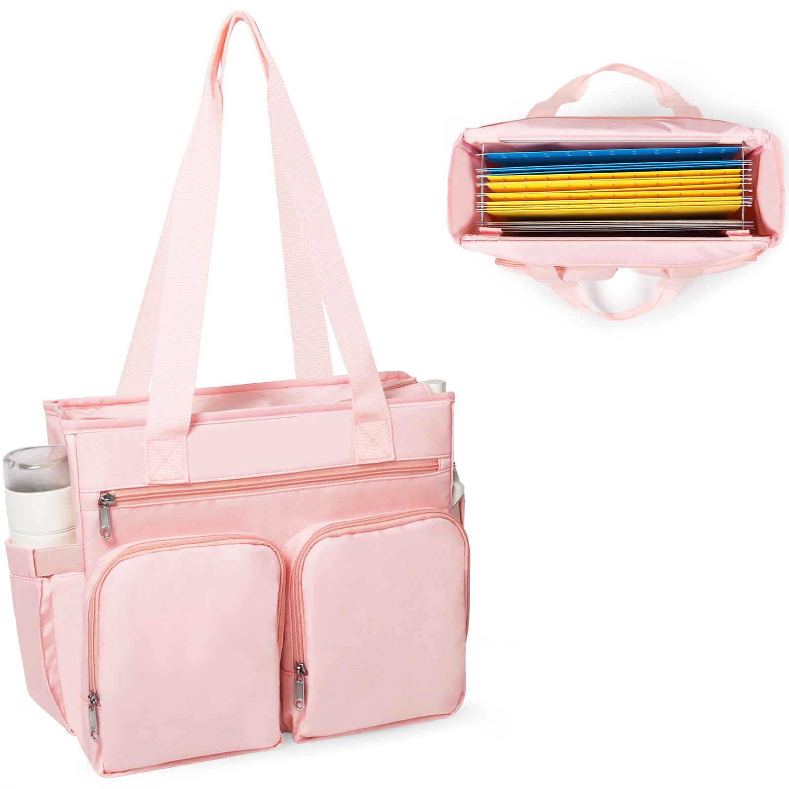 WOMACO File Tote Bag with Handle, Portable Hanging File Folder ...
