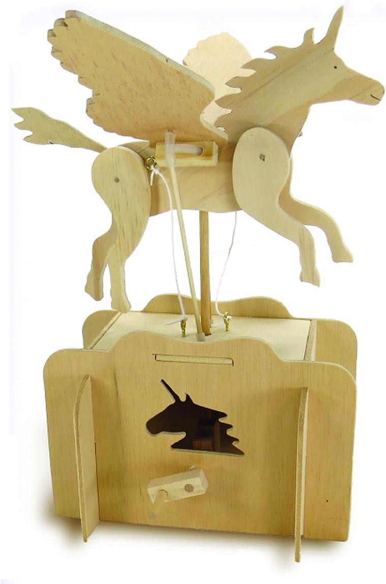 Pathfinders Make Your Own Flying Unicorn Automata Wooden Kit – BigaMart