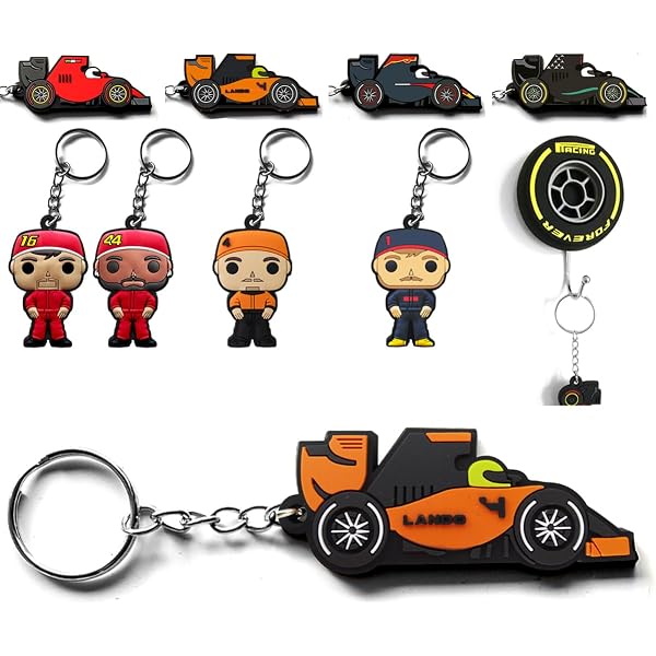 F1 Gift F1 Racing Souvenirs Car Tire Keychain Gift Mini Car Keychains ...