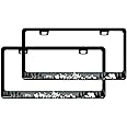 Amazon.com: Mountains License Plate Frames 2 Pack - Adventure Awaits ...