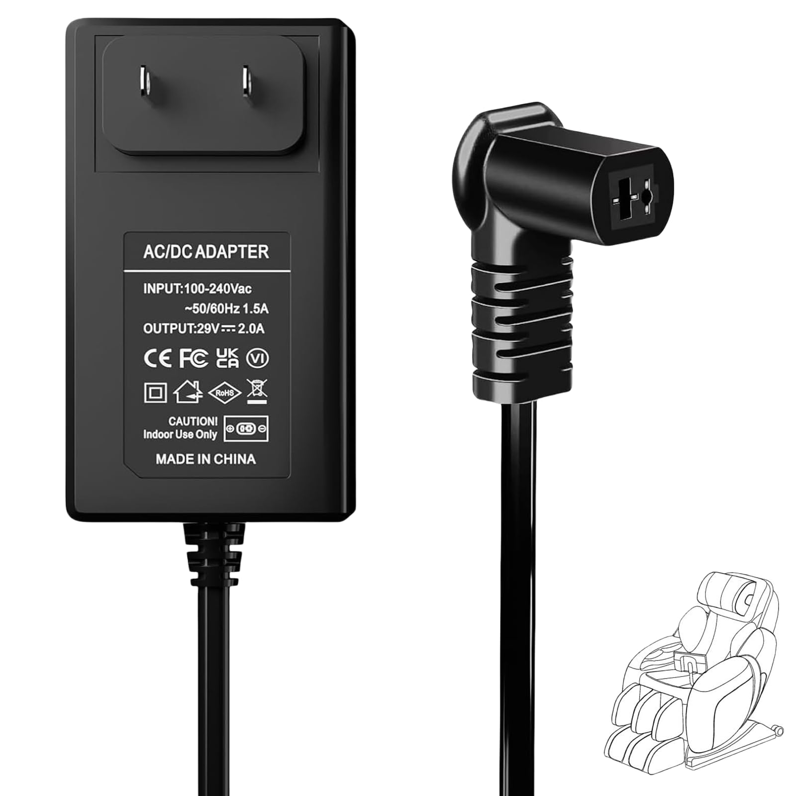 Power Recliner Power Supply, Electric Recliner Power Cord, fits Lifting ...