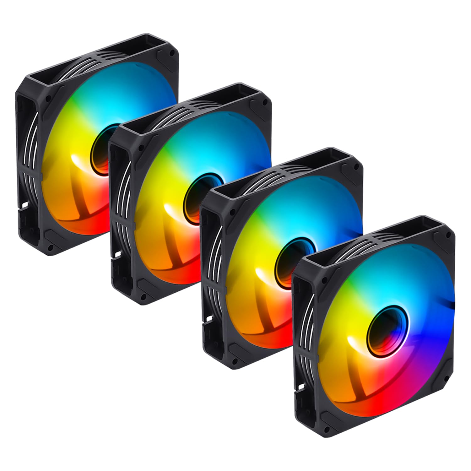 Mua ARGB 120mm PC Case Fans, 4-Pack RGB Gaming Fans with 5V 3-Pin ARGB ...