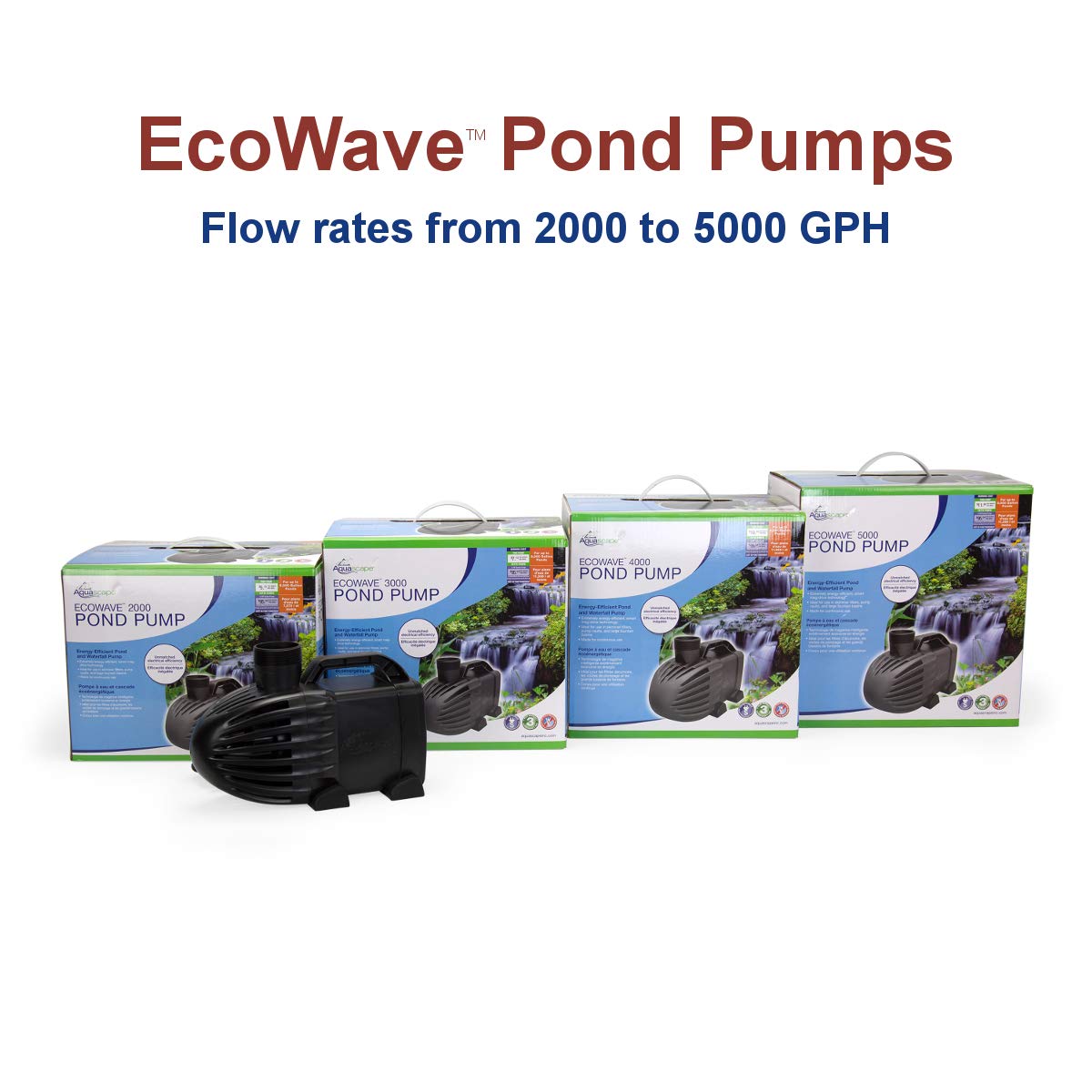 Mua Aquascape EcoWave 4000 GPH Pond and Waterfall Pump, Mag-Drive, Quiet, Efficient, Compact ...