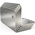 Amazon.com: 4 Inch L Brackets Corner Braces for Wood L Right Angle ...