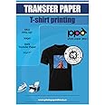 Amazon.com : PPD Inkjet PREMIUM Iron-On Dark T Shirt Transfers Paper ...