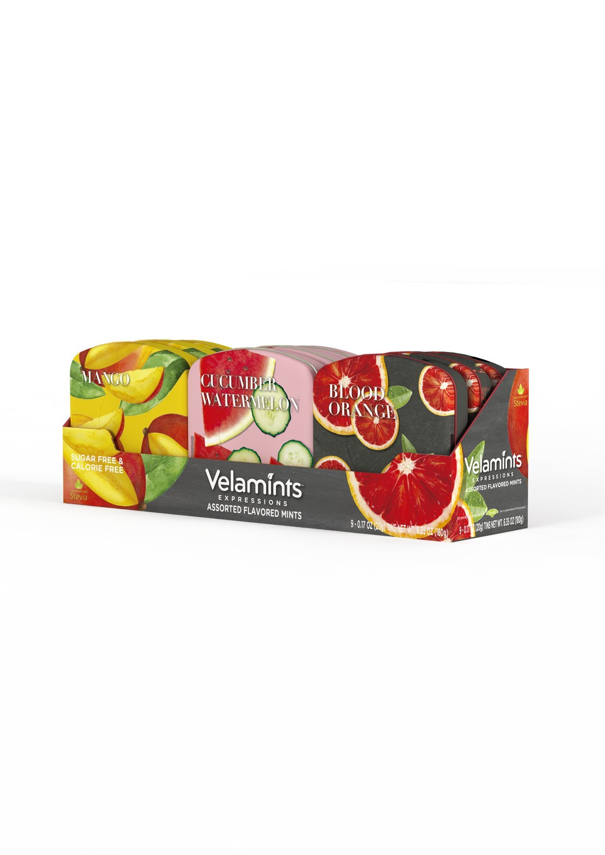 Amazon.com : Velamints Expressions Mints Tin, Blood Orange, 20 Gram ...