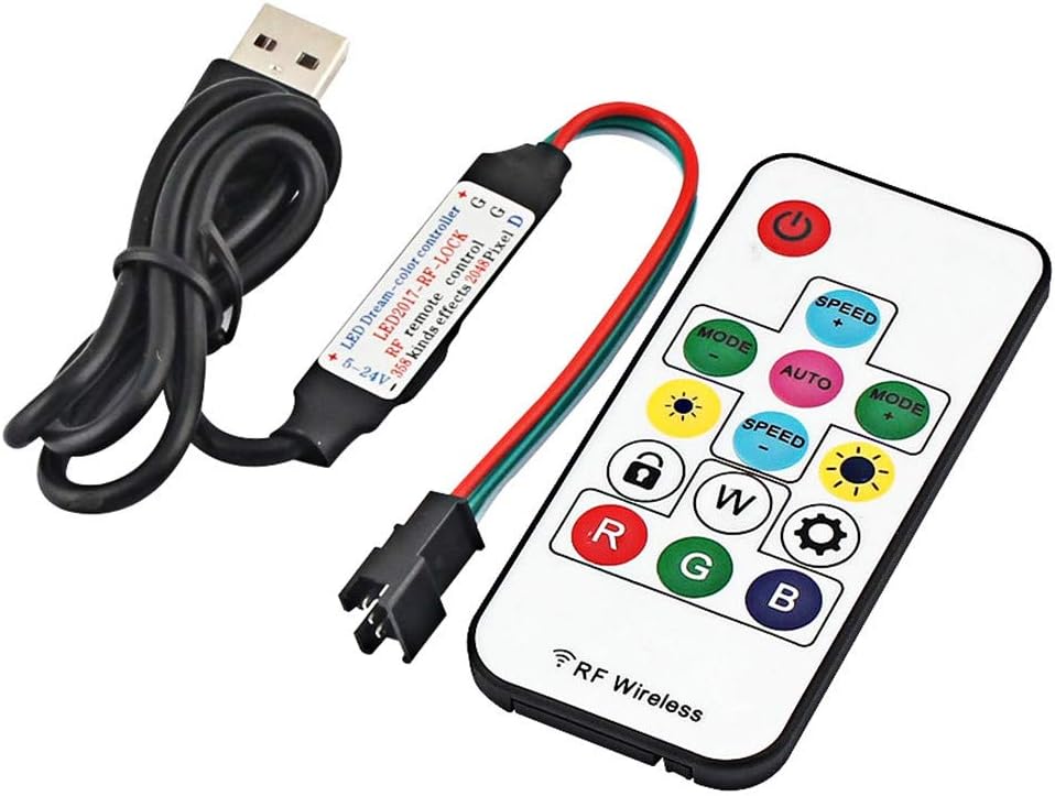 Amazon.com: ws2812b Controller USB ws2811 Controller with Remote ...