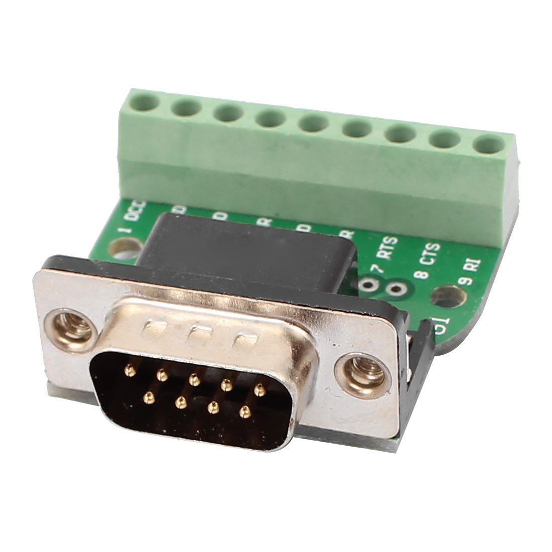 DB9 RS232 Serial Male Adapter Plate 3 Positions Terminal Connector ...