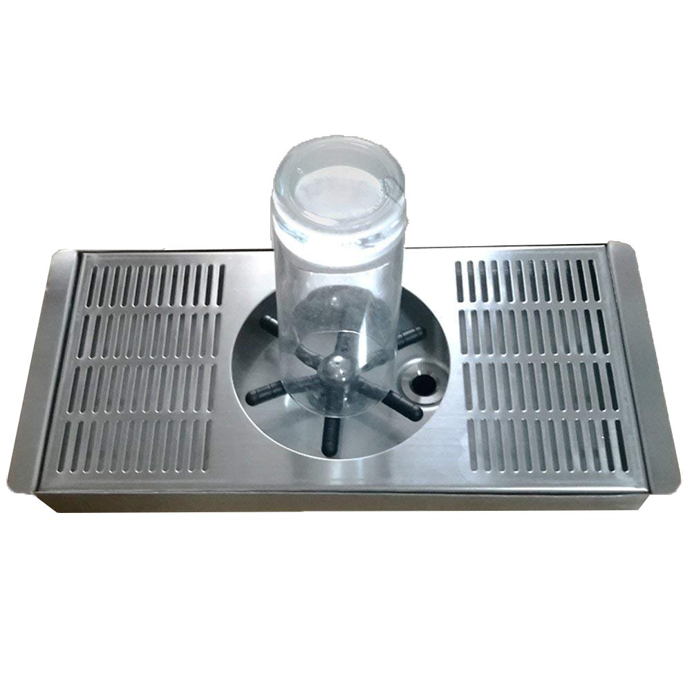 Buy Table Glass Rinser Stainless Steel Pitcher Rinser with Drain and ...