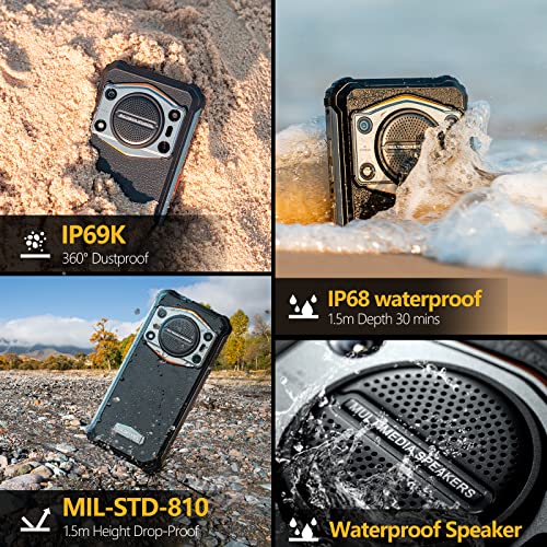 OUKITEL WP22 Rugged Smartphone Unlocked, 13+256GB Large Storage Helio ...