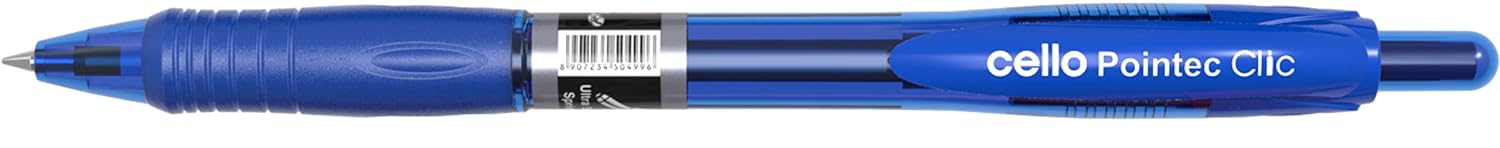 Cello Pointec Clic Gel Pen - Pack of 5 (Blue): Amazon.in: Office Products