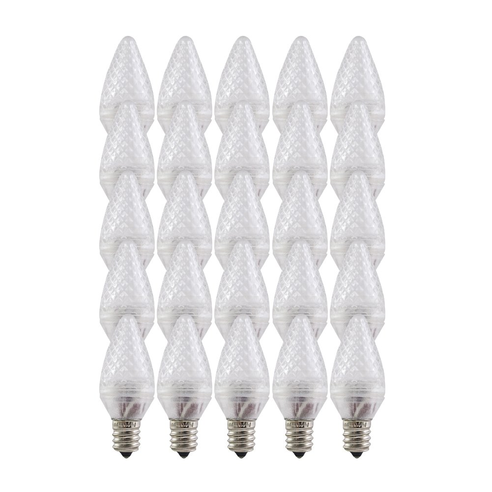 LED C7 Light Bulbs, E12 Sockets, Warm White, Commercial Lamps ...