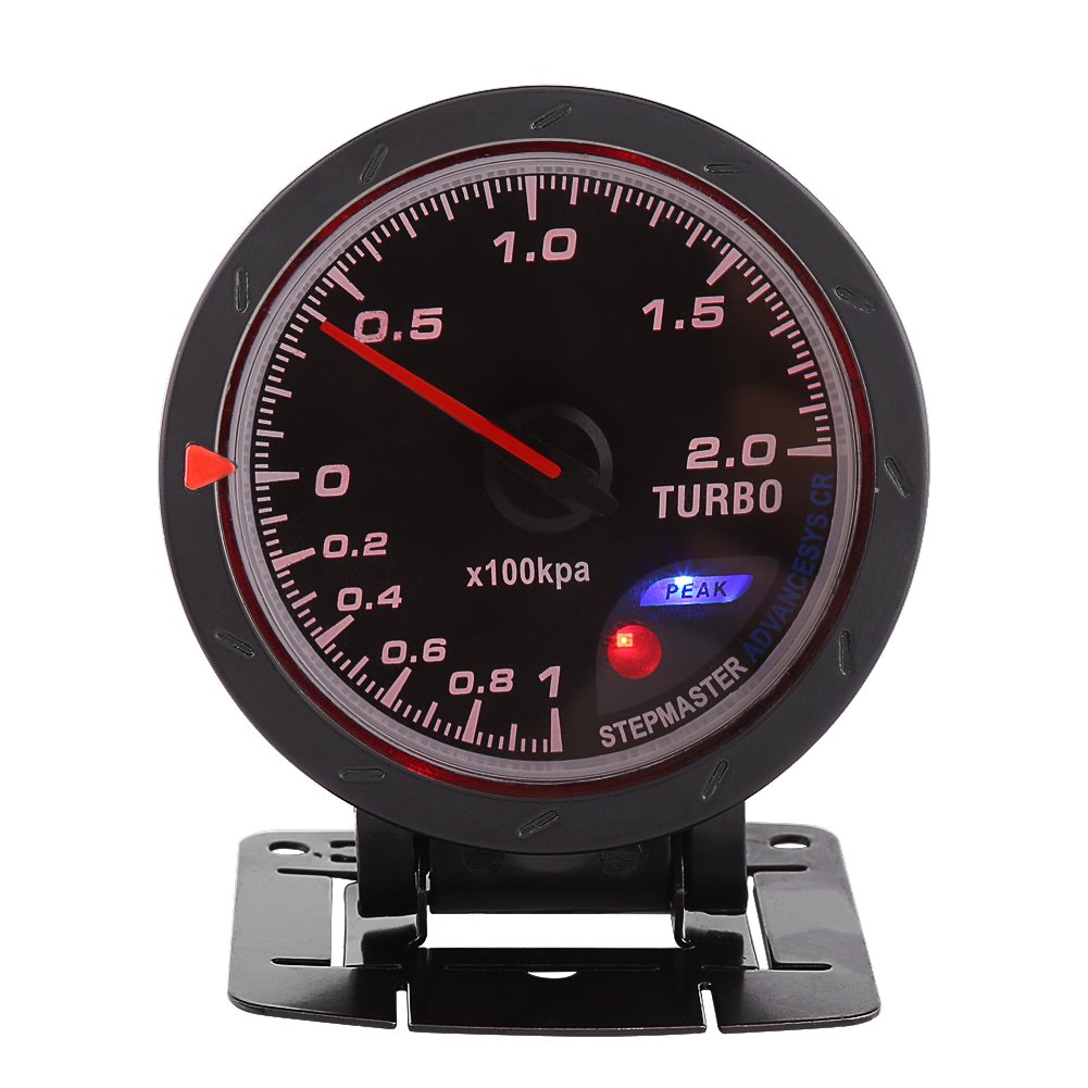 Mua Universal 60mm LED Car Boost Gauge Turbometer Boost Meter Turbo ...
