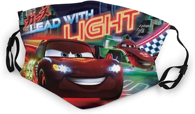 Krr Cars Lightning Mcqueen Kids Dust Mask Stay Safe Reusable Face Mask ...