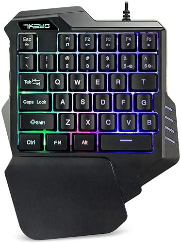 G30 Portable Single Hand Mechanical Gaming Keyboard 35 Keys Fast ...