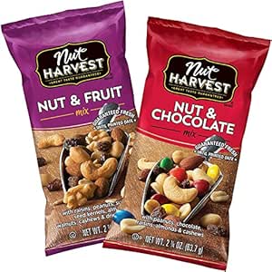 Amazon.com: Nut Harvest Trail Mix Variety Pack, 2.25 Ounce (Pack of 16 ...