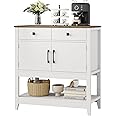 Amazon.com: Lomojo Console Table Sofa Table,Coffee Bar Cabinet,35.5" Lx ...