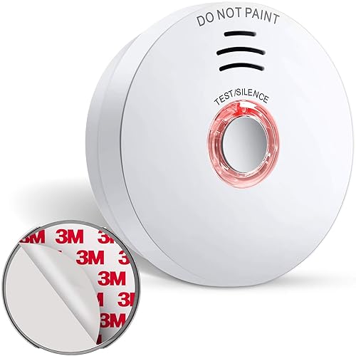 SITERLINK Mini Smoke Detector Fire Alarm, Small 10 Year Battery ...