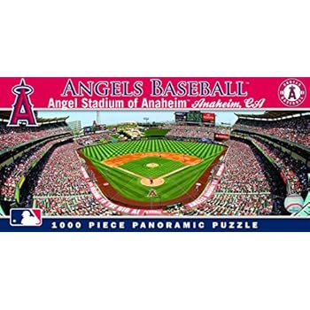 Amazon.com: MasterPieces MLB Angels Baseball Stadium Panoramic Jigsaw ...
