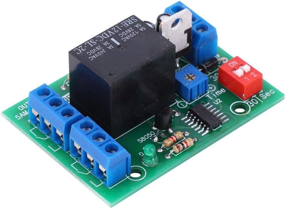 Delay Off Relay Module 10-16V 12V DC Time Relay Module Double Pole ...