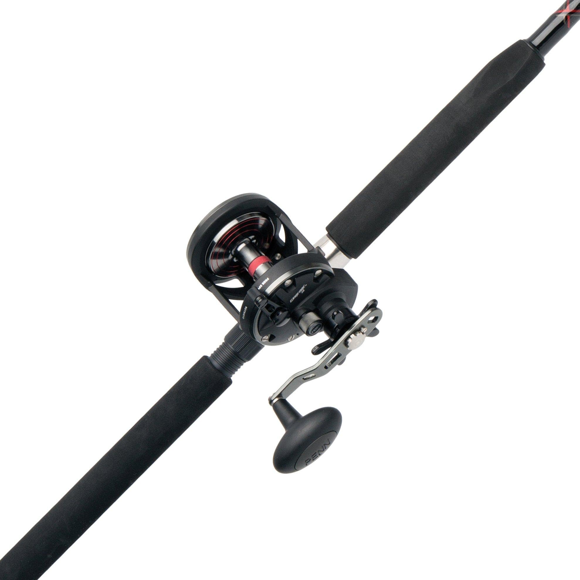 PENN 7’ Warfare Star Drag Fishing Rod and Reel Conventional Combo, 7 ...