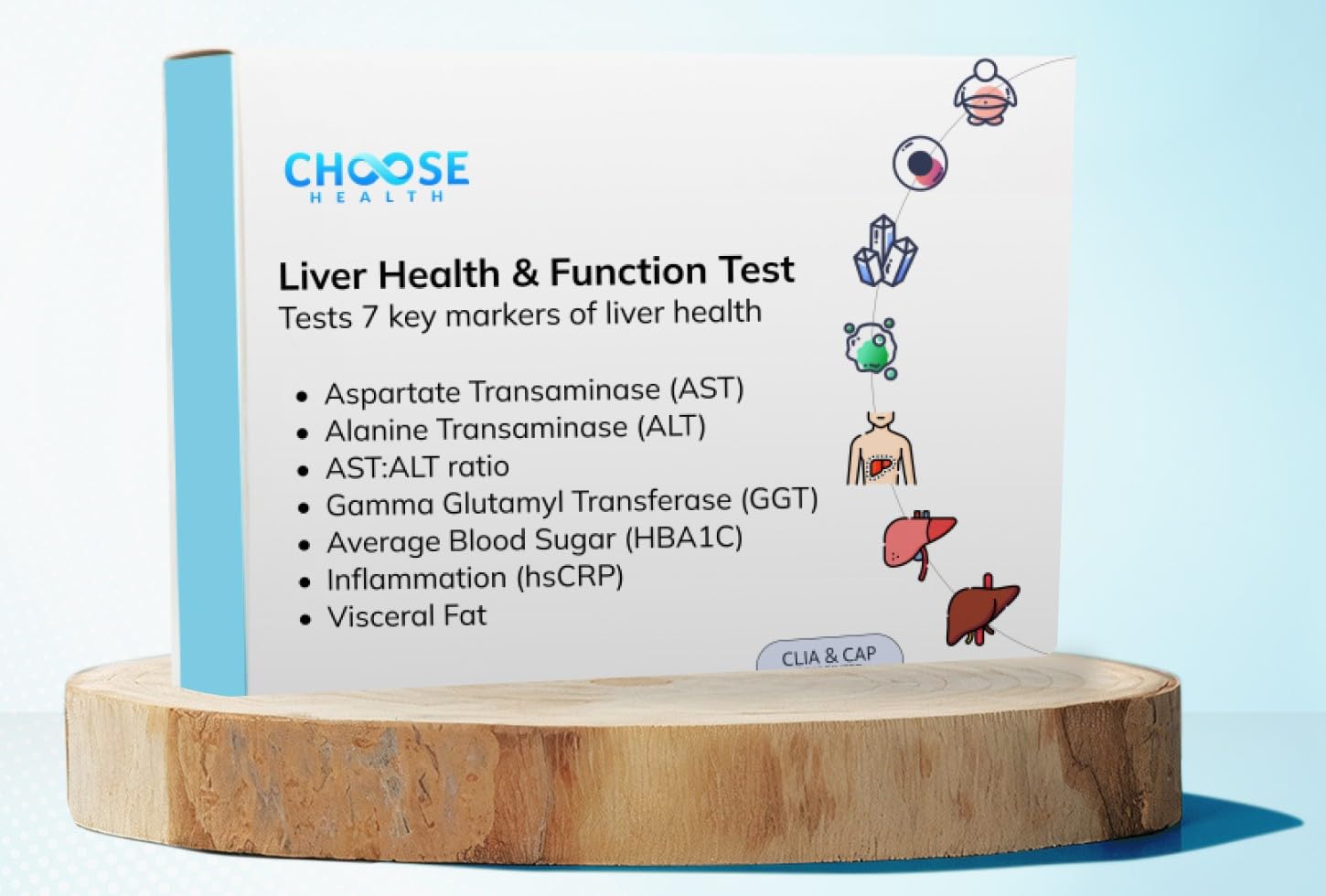 Liver Health & Function Test | 7-in-1 at-Home Liver Test | Choose ...