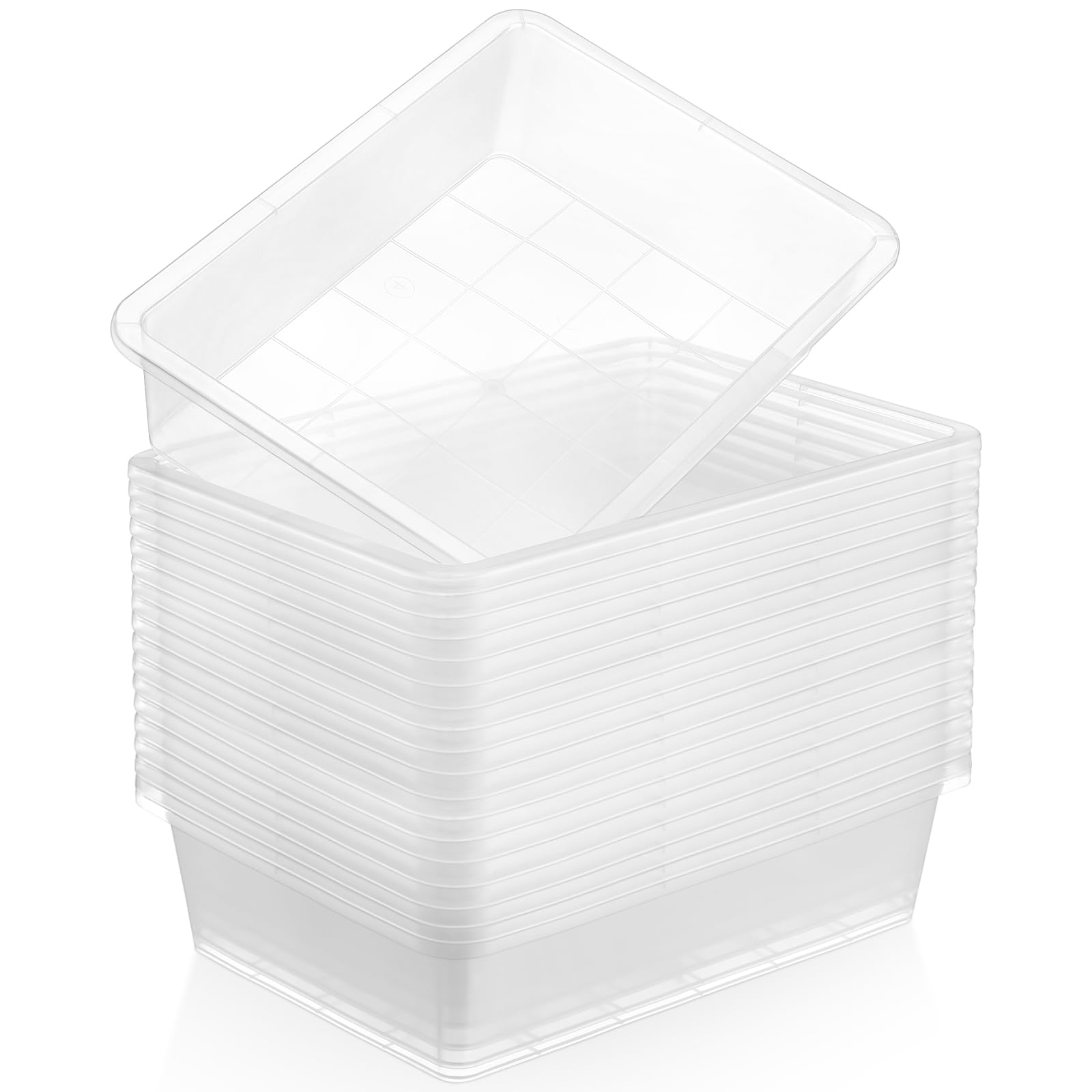 18 Pack Paper Organizer Bins Classroom Storage Tray Letter Size Flat ...