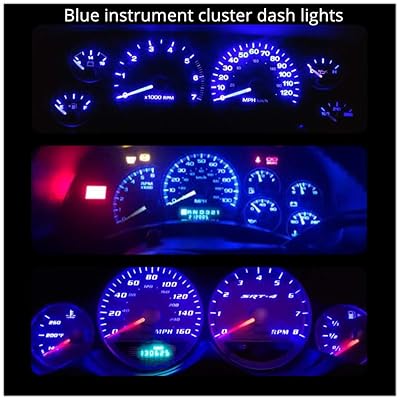 Replacement Parts WLJH Bright Red Instrument Panel Gauge Cluster ...