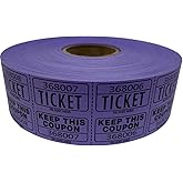 Amazon.com: The Ticket GURU-Large Number Raffle 50/50 TICKETS-2000/ROLL ...
