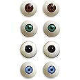 Amazon.com: Realistic Acrylic Halloween Eyeball 4 Pairs Half Round ...