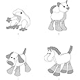 Amazon.com: Simplicity Frog, Cat, Dog, and Horse Plush Animal Sewing ...
