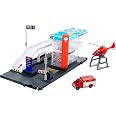 Amazon.com: Matchbox Cars Playset, Action Drivers Helicopter Rescue & 1 ...