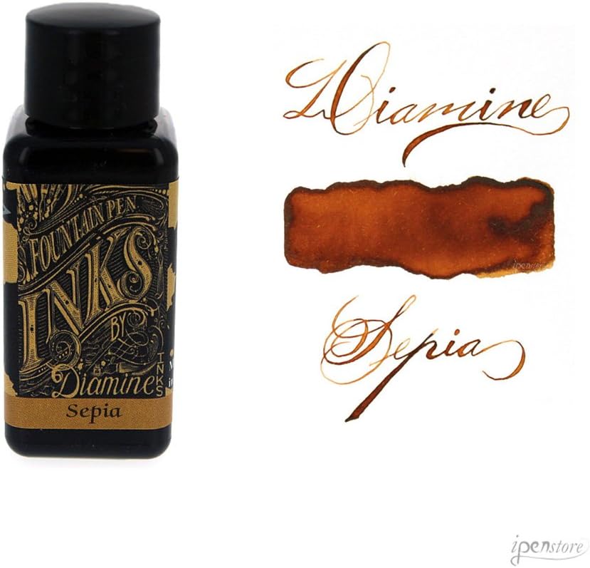 Diamine 30ml Sepia fountain pen ink bottle: Amazon.co.uk: Office Products