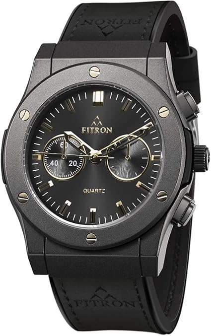 Fitron Casual Watch For Men Analog Silicone - 8433M - Black: Buy Online ...