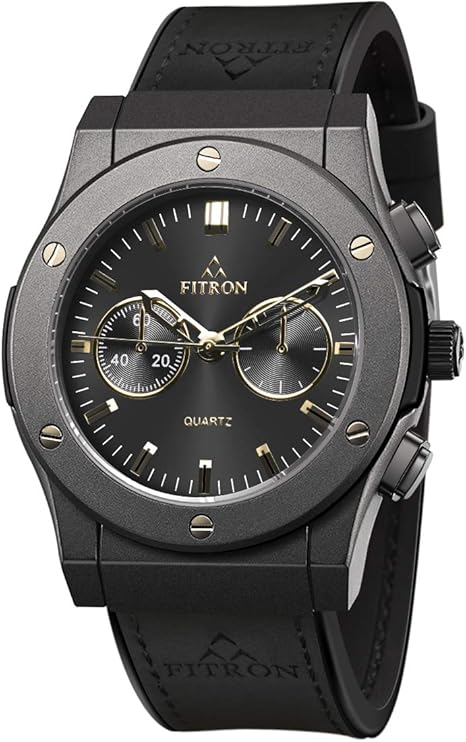 Fitron Casual Watch For Men Analog Silicone - 8433M - Black: Buy Online ...