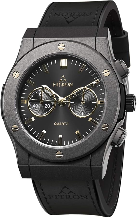 Fitron Casual Watch For Men Analog Silicone - 8433M - Black: Buy Online ...