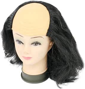 Halloween Women Costume Wigs Bald Old Woman Wig Party Mask Masquerade ...