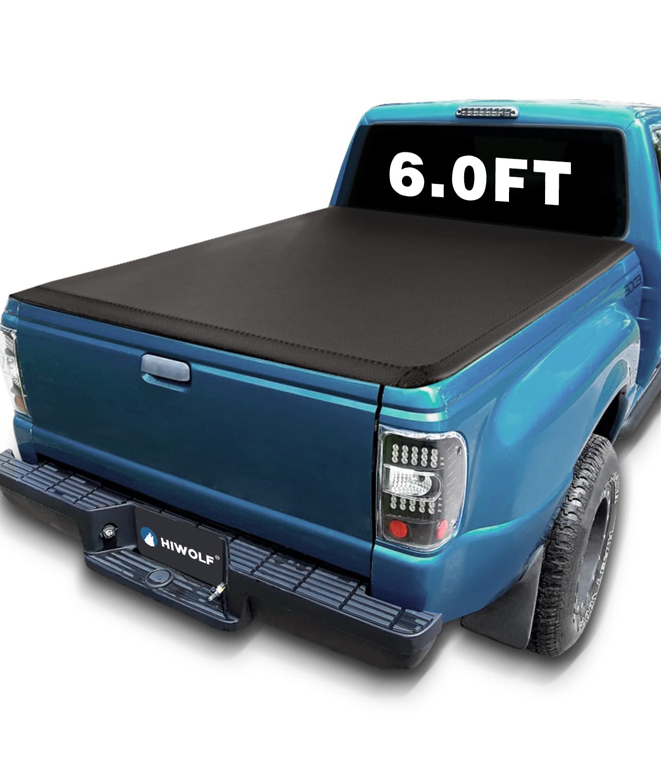 HIWOLF Soft Tri-Fold Truck Bed Tonneau Cover Fits 1993-2004 Ranger with ...