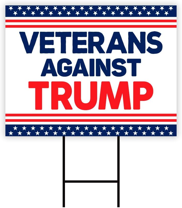 Amazon.com : Veterans Against Trump 2020 Yard Sign 24" x 18 ...