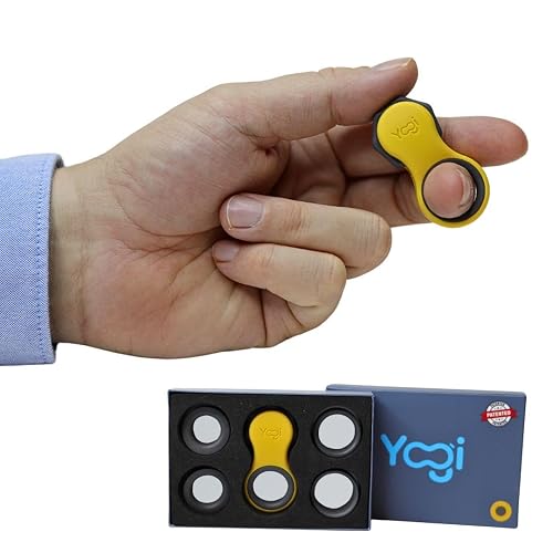 Yogi Fidget Toy – Silent Sensory Spinner for Adults & Kids – Stress ...